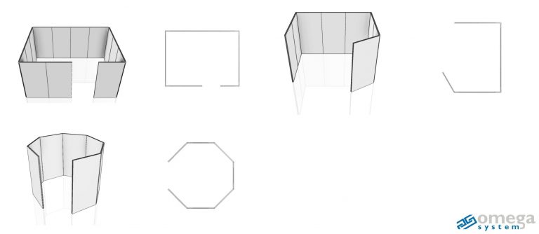 ścianki wystawiennicze QUBE Line - Omegasystem