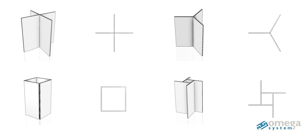 ścianki wystawiennicze QUBE Line - Omegasystem